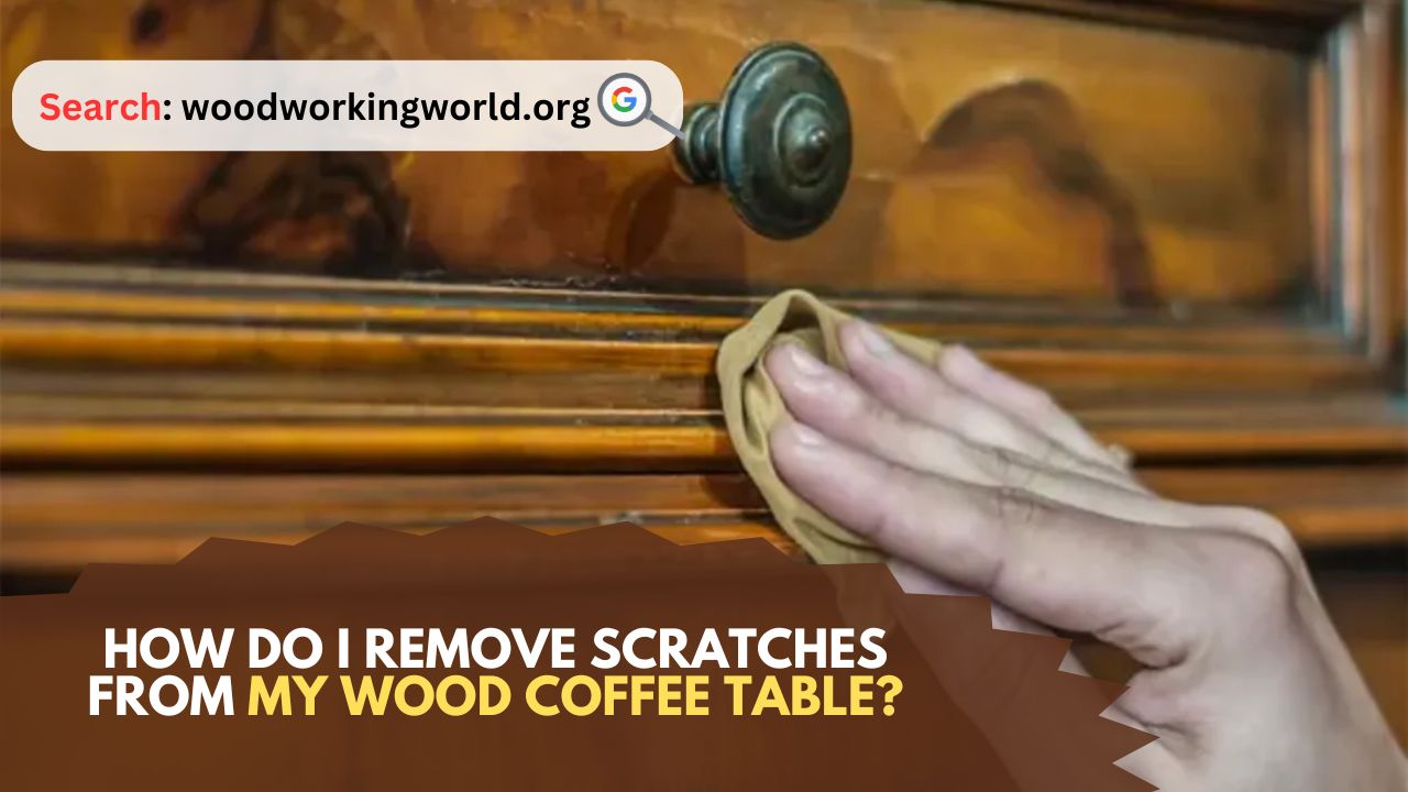 How do I remove scratches from my wood coffee table?
