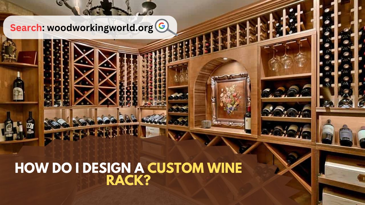 How do I design a custom wine rack?