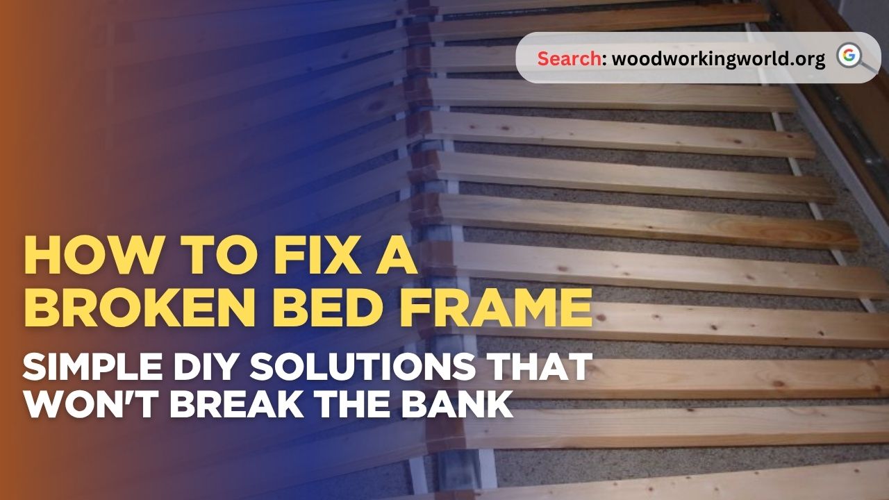 How to Fix a Broken Bed Frame: Simple DIY Solutions That Won't Break ...
