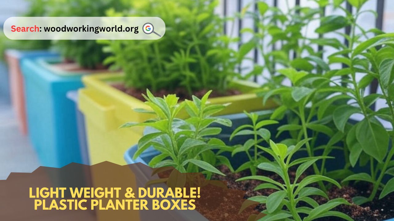 Light weight & Durable! Plastic Planter Boxes