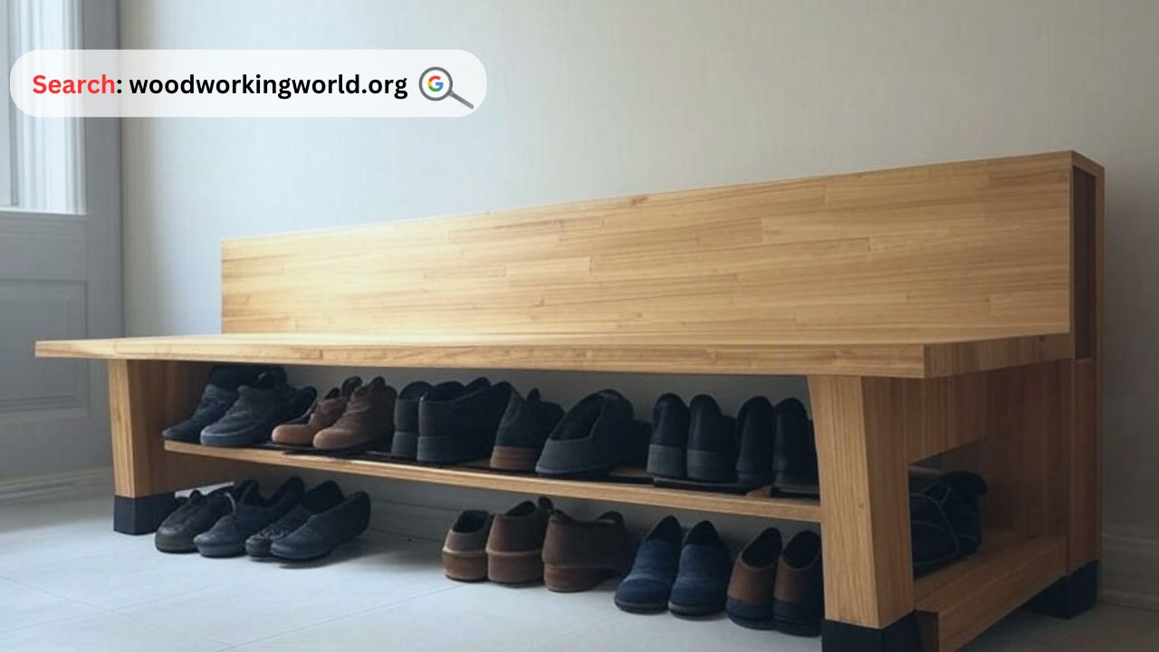 Sit & Store! Entryway Bench with Shoe Rack