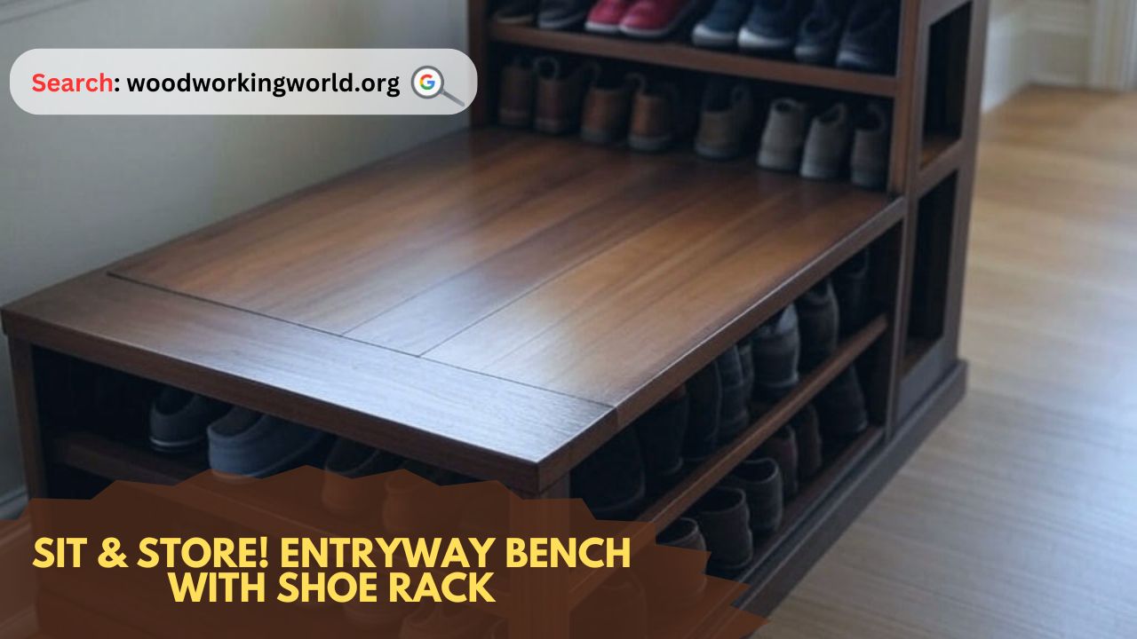 Sit & Store! Entryway Bench with Shoe Rack