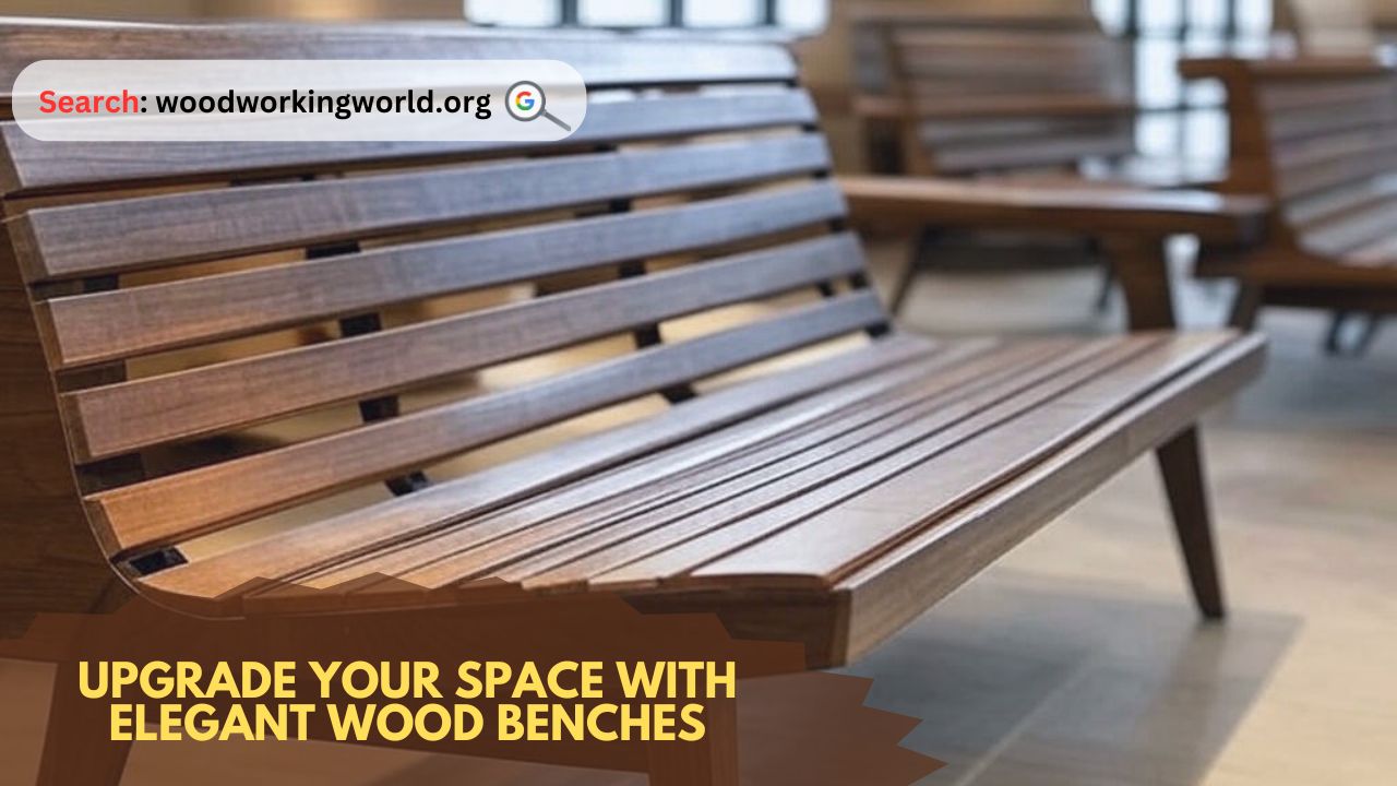 Upgrade your space with elegant wood benches
