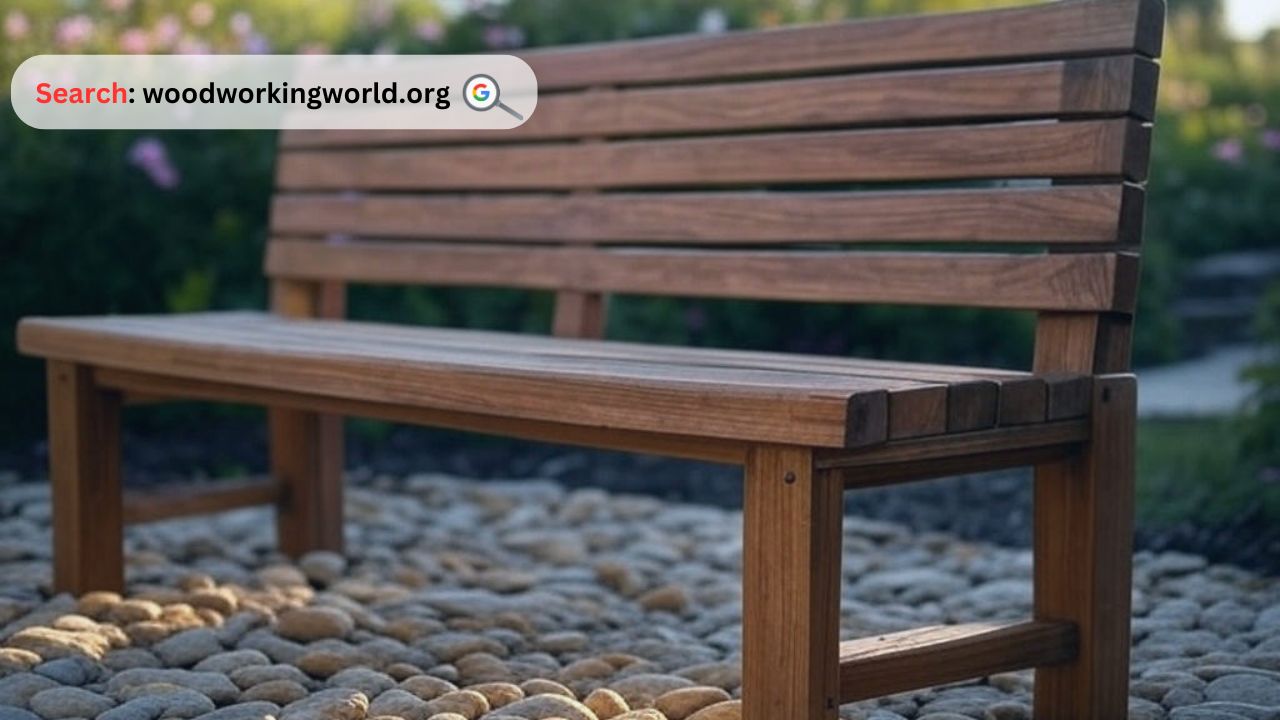 Weather-resistant outdoor wood benches for comfort