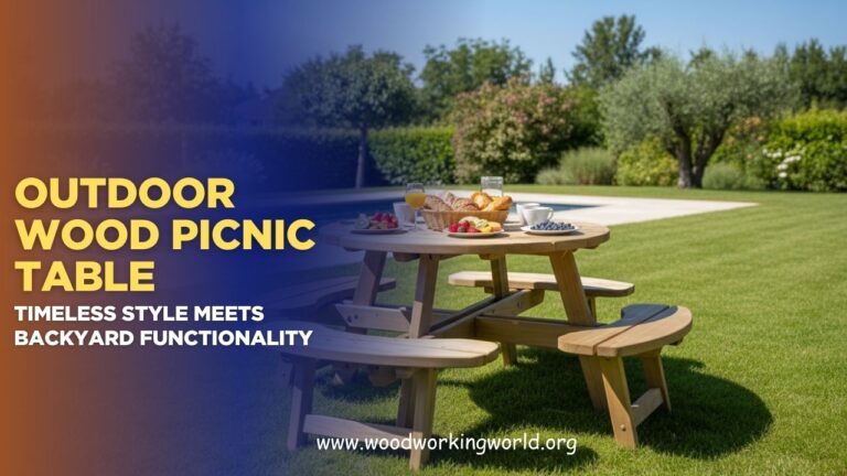 Outdoor Wood Picnic Table: Timeless Style Meets Backyard Functionality ...